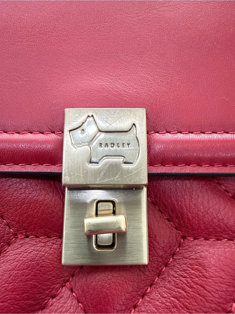 RADLEY LONDON | Bags | Radley London Dorset Street Quilted Red Leather ...